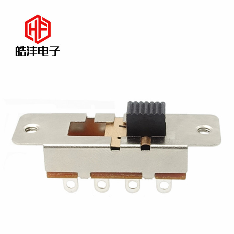 HF-SS-23L03/SS-23L13 3A大电流拨动开关 双排8脚带固定孔 螺牙可选 焊线式开关 - 东莞市皓沣电子科技有限公司